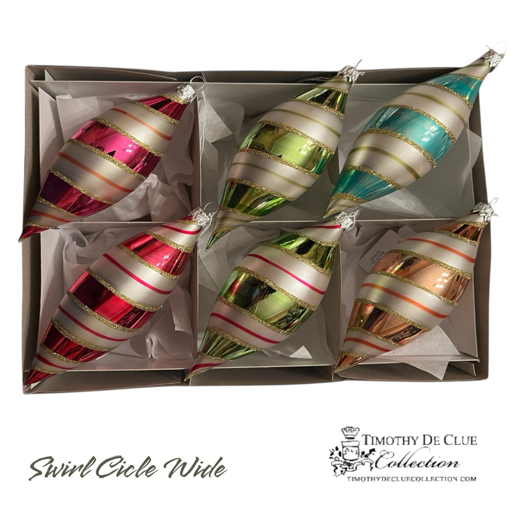 Swirl Cicles Wide set of 6 - De Clue Exclusive Christmas Collection ...